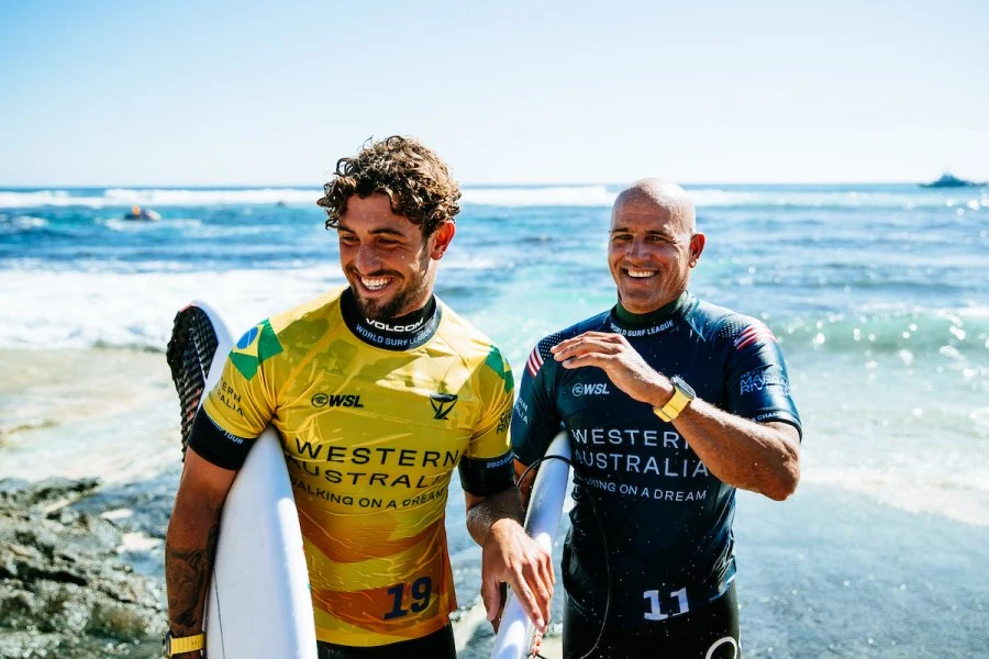Kelly Slater passa a 1ª prova de fogo no CT/WSL Margaret River Pro