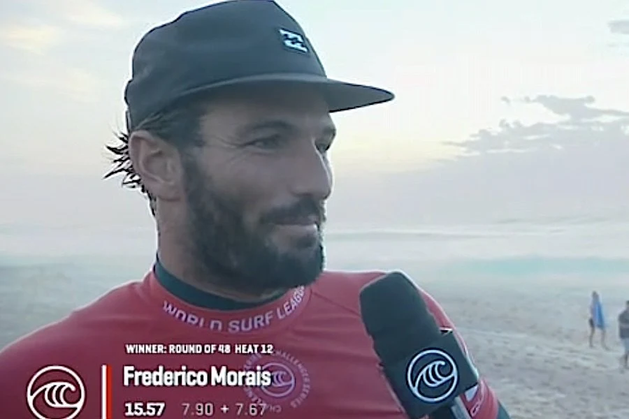 Frederico Morais faz a maior pontuação do dia no Quiksilver Pro France